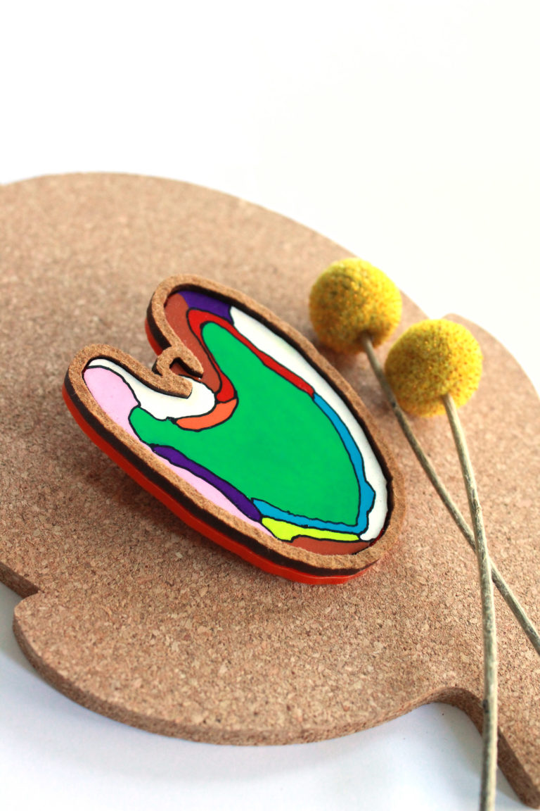 leaf brooch - pop-a-porter